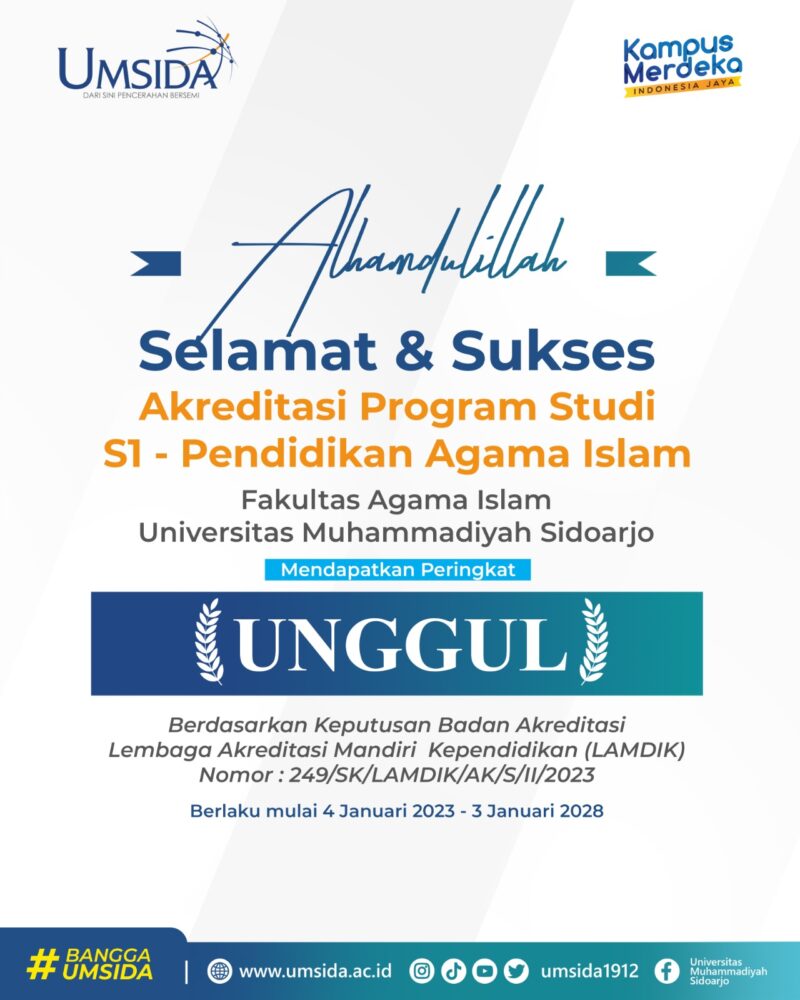 AKREDITASI PBA - Fakultas Agama Islam
